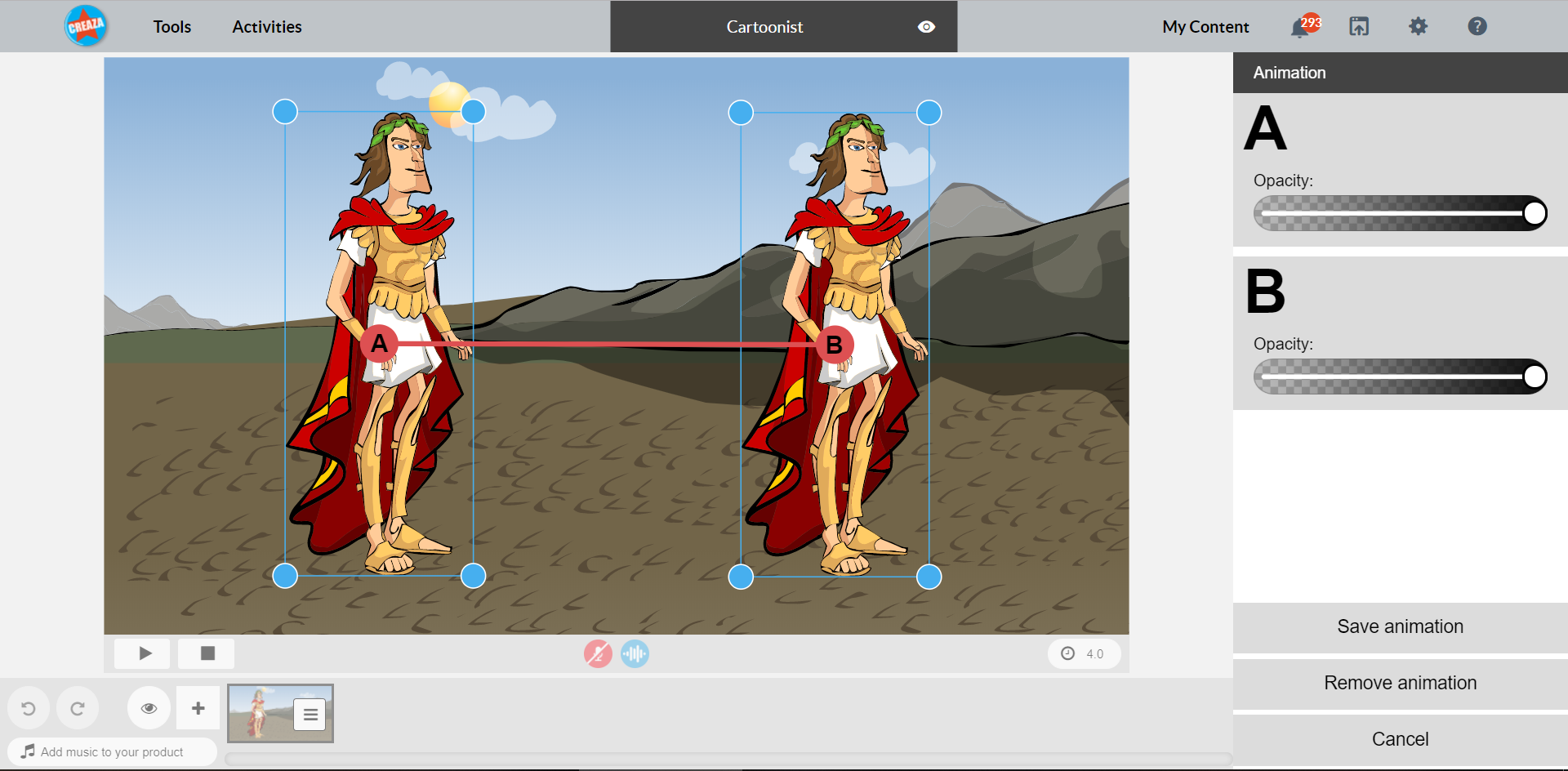 Animation In Cartoonist